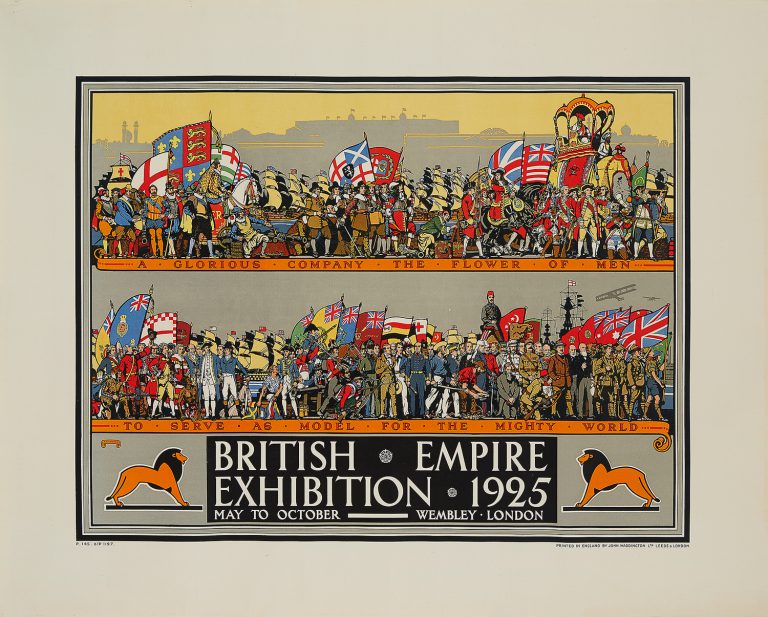 British Empire Exhibition, 1925 together with the key to the poster ...