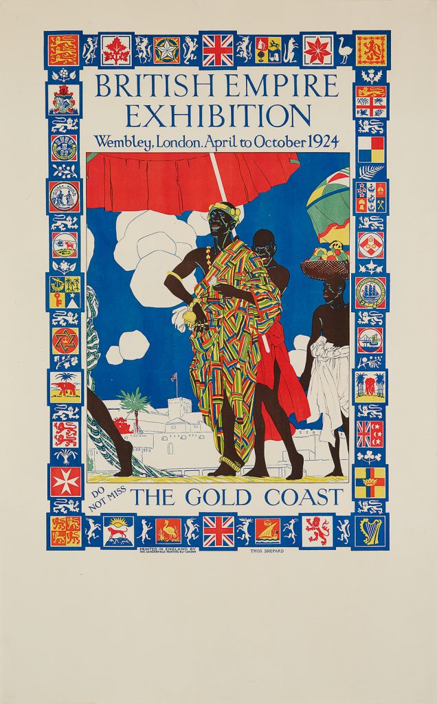 British Empire Exhibition, 1925 together with the key to the poster ...